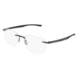 Porsche Design P8774 Brille Herren | Fassung: Randlos, Geometrisch, Blau Schwarz