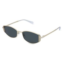 Swarovski SK7035D | Damen-Sonnenbrille | Fassung: Vollrand, Oval, Metall, Gold Hell | Glasfarbe: Grau