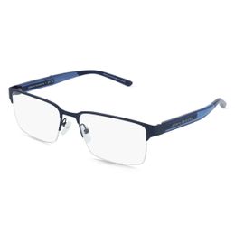 Emporio Armani AX1075 Brille Herren | Fassung: Halbrand, Eckig, Blau Matt