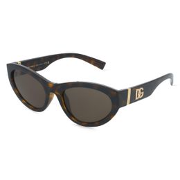 Dolce & Gabbana Dolce&Gabbana DG6207 | Damen-Sonnenbrille | Fassung: Vollrand, Cat Eye, Kunststoff, Havanna | Glasfarbe: Braun