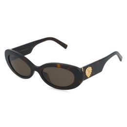 Dolce & Gabbana Dolce&Gabbana DG4537 | Damen-Sonnenbrille | Fassung: Vollrand, Oval, Acetat, Havanna | Glasfarbe: Braun