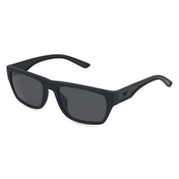 Emporio Armani EA4267U | Herren-Sonnenbrille | Fassung: Vollrand, Quadratisch, Kunststoff, Schwarz Matt | Glasfarbe: Grau