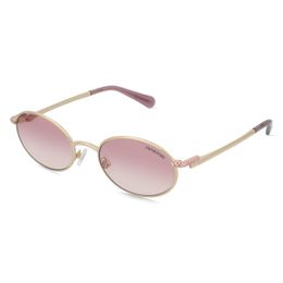 Swarovski SK7033 | Damen-Sonnenbrille | Fassung: Vollrand, Oval, Metall, Gold Hell | Glasfarbe: Braun Verlaufend
