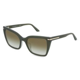 Emporio Armani EA4273BU | Damen-Sonnenbrille | Fassung: Vollrand, Quadratisch, Acetat, Gr&uuml;n Gl&auml;nzend | Glasfarbe: Gr&uuml;n Verlaufend