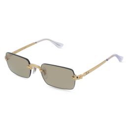 Ray-Ban RB3928 | Unisex-Sonnenbrille | Fassung: Randlos, Oval, Metall, Gold | Glasfarbe: Braun Verspiegelt Gold