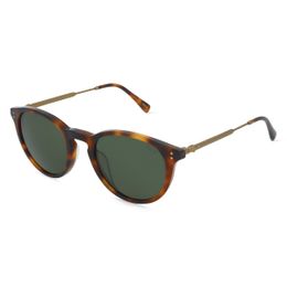 Polo Ralph Lauren PH4239U | Herren-Sonnenbrille | Fassung: Vollrand, Panto, Acetat, Rot Havanna | Glasfarbe: Gr&uuml;n