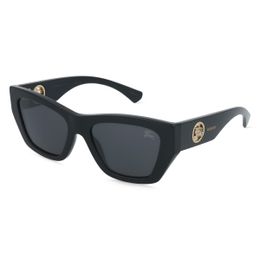 Burberry BE4492 | Damen-Sonnenbrille | Fassung: Vollrand, Cat Eye, Acetat, Schwarz | Glasfarbe: Grau