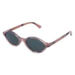 Jimmy Choo JC5068U | Damen-Sonnenbrille | Fassung: Vollrand, Oval, Acetat, Rose Havanna | Glasfarbe: Grau