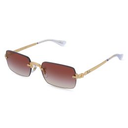 Ray-Ban RB3928 | Unisex-Sonnenbrille | Fassung: Randlos, Oval, Metall, Gold | Glasfarbe: Violett Verlaufend