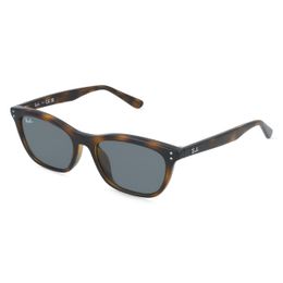 Ray-Ban RB4474D | Unisex-Sonnenbrille | Fassung: Vollrand, Geometrisch, Kunststoff, Havanna | Glasfarbe: Grau