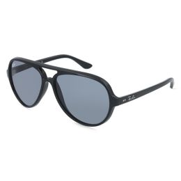 Ray-Ban RB4125 CATS 5000 | Herren-Sonnenbrille | Fassung: Vollrand, Pilot, Kunststoff, Schwarz | Glasfarbe: Grau