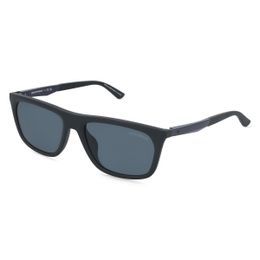 Emporio Armani EA4272U | Herren-Sonnenbrille | Fassung: Vollrand, Quadratisch, Kunststoff, Schwarz Matt | Glasfarbe: Grau