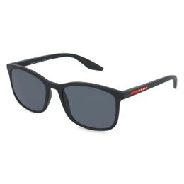 Prada Linea Rossa PS A08S | Herren-Sonnenbrille | Fassung: Vollrand, Quadratisch, Kunststoff, Schwarz | Glasfarbe: Grau Verlaufend