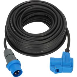 Fa.Brennenstuhl Brennenstuhl CEE Camping Verl&auml;ngerungskabel CEE Stecker auf Winkelkupplung Schutzkontakt Steckdose 230 V / 16 A Schwarz 25 Meter - CEE-Kabel