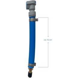 Bluuwater Click & Ready Entw&auml;sserungsadapter Trinkwasserschlauch 12 cm Gerade - Trinkwasseraufbereitung
