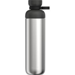 Mepal Vita Edelstahl Trinkflasche aus recyceltem Edelstahl und auslaufsicher 900 ml nordic black - Trinkflaschen