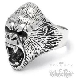 Kleiner King Kong Ring aus Edelstahl Gorilla Monster Affe hochwertiger Herrenring