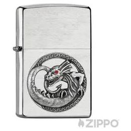 Baby-Drache mit funkelnd rotem Auge Original Zippo Sturmfeuerzeug Geschenkidee