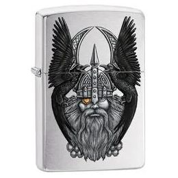 G&ouml;ttervater Odin und die Raben Hugin und Munin Original Zippo Feuerzeug Geschenk