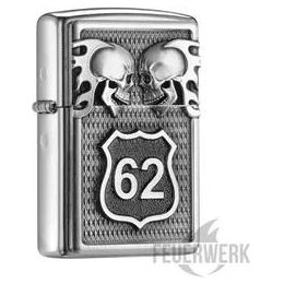 62 Freebiker mit Skulls Biker ohne Club original Zippo Sturmfeuerzeug Geschenkidee
