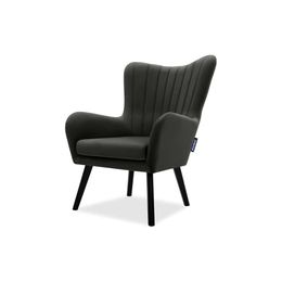 KONSIMO Sessel Gadi grau Ma&szlig;e (cm): B: 76 H: 100 Sessel & Hocker > Sessel nach Material > Stoff Sessel &raquo; Sofa DE