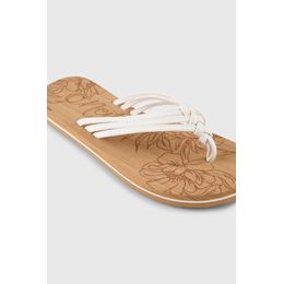 O`Neill Zehentrenner O'NEILL "DITSY SANDALS", Damen, Gr. 41, snow wei&szlig;, Synthetik, Schuhe Zehentrenner, sportlicher Stil, Sommerschuh, Sandale und Schlappen