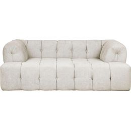2-Sitzer Home Affaire "APERIRE Design-Sofa, moderne Steppung, Breite 180 cm", creme, B:180cm H:77cm T:100cm, 100% Polyester, Sofas, 2-Sitzer, mit Wellenunterfederung, gem&uuml;tlich und modern, komfortables Sitzgef&uuml;hl