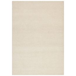 Wollteppich Theko "Gabbeh Uni, Handgefertigt, meliert, auch als L&auml;ufer erh&auml;ltlich, Wolle" Gr. 2, beige (natur), B:70cm H:14mm L:140cm, Wolle, Teppiche, Wollteppich, Schlafzimmer, Wohnzimmer, Esszimmer, auch als L&auml;ufer oder rund