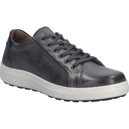Sneaker Josef Seibel "Maddox 05, titan-kombi", Herren, Gr. 47, grau (titan, kombi), Obermaterial: 100% Rindsleder Leather cow., Schuhe Sneaker