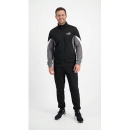 Trainingsanzug Puma "ESS BLOCK POLY SUIT", Damen, Gr. M, Puma schwarz, Trikot, Obermaterial: 100% Polyester, regular fit, Sportanz&uuml;ge Trainingsanzug, ohne Kapuze, Regular Fit, pflegeleicht