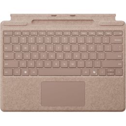 Microsoft Tastatur mit Touchpad "Surface Pro Keyboard mit Stiftaufbewahrung", beige (sand), B:28,91cm H:0,48cm T:22,61cm, Tastaturen, Tastatur mit Touchpad