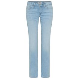 Bootcut-Jeans Replay "NEW LUZ", Damen, Gr. 26, L&auml;nge 30, light blau m3df, Denim/Jeans, Obermaterial: 98% Baumwolle, 2% Elasthan, bootcut fit lang, Jeans Bootcut-Jeans, mit gesticktem R an der Ges&auml;&szlig;tasche