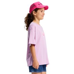 T-Shirt Roxy "EVEOVERSIZE WASHED", M&auml;dchen, Gr. 12 (146/152), crocus petal, Single Jersey, Obermaterial: 100% Baumwolle, Shirts T-Shirt, f&uuml;r Kinder und Jugendliche, sportlicher Stil, aus Baumwolle