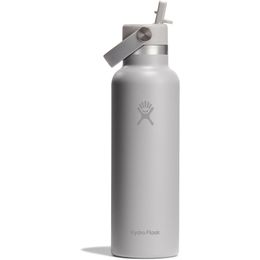 Trinkflasche Hydro Flask "21 OZ Standard Flex Straw Cap", beige (birch), H:27cm, Edelstahl, Kunststoff, Trinkflaschen, Trinkflasche, TempShield️ doppelwandige Vakuumisolierung