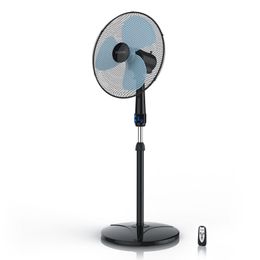 Brandson Standventilator mit Fernbedienung 50W, leise, Ventilator h&ouml;henverstellbar, 30&deg; neigbar , 3 Geschwindigkeitsstufen, Oszillation ca. 90&deg;