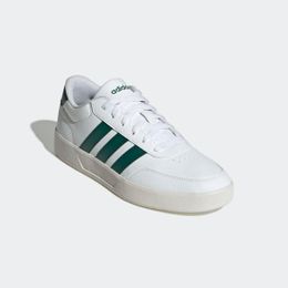Sneaker adidas Sportswear "BREAKNET 3.0", Herren, Gr. 39, wei&szlig; (cloud wei&szlig;, collegiate gr&uuml;n, core wei&szlig;), Synthetik, Schuhe Sneaker