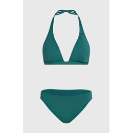 O`Neill Triangel-Bikini O'NEILL "ESSENTIALS MARGA CRUZ BIKINI SET", Damen, Gr. 34, Cup B, botanical he, Obermaterial: 82% Polyamid, 18% Elasthan, Bikini-Sets Triangel-Bikini, 2-teiliges Set, mit herausnehmbaren Pads