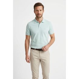 Poloshirt BOSS Green "Pio 2", Herren, Gr. L, turquoise, aqua447, Jersey, Obermaterial: 100% Baumwolle, unifarben, regular fit normal, Rippstrickb&uuml;ndchen, Shirts Poloshirt