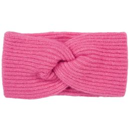 Stirnband styleBREAKER "Strick Stirnband Rippenmuster Twist Knoten", Damen, pink (magenta), Obermaterial: 80% Polyacryl PAN. 20% Wolle WO., Modisch, M&uuml;tzen Stirnband