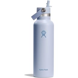 Trinkflasche Hydro Flask "21 OZ Standard Flex Straw Cap", blau (surf), H:27cm, Edelstahl, Kunststoff, Trinkflaschen, Trinkflasche, TempShield️ doppelwandige Vakuumisolierung