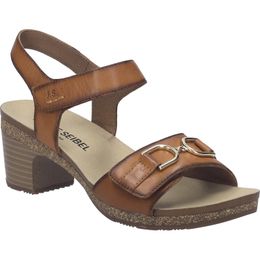 Sandale Josef Seibel "Grace 05, caramel", Damen, Gr. 38, braun (caramel), Obermaterial: 100% Rindsleder Leather cow., Schuhe Sandale