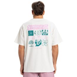 T-Shirt Quiksilver "Outside Inside", Herren, Gr. L, wei&szlig;, Obermaterial: 100% Walkfrottier;, Shirts T-Shirt