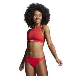 Bikini-Hose Puma "Puma SWIM WOMEN CLASSIC BRIEFS", Damen, Gr. L, N-Gr, rot, Obermaterial: 80% Polyamid, 20% Elasthan, Badehosen Bikini-Hose