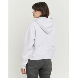 Kapuzensweatshirt Tally Weijl "SSWCOJHIMO", Damen, Gr. L, gris chin&eacute; light, Sweatware, Obermaterial: 65% Baumwolle, 35% Polyester, l&auml;ssig geschnitten normal, Rundhals, Sweatshirts Kapuzensweatshirt, Baumwollmischung, bequem
