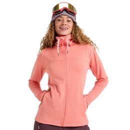 Fleecepullover Roxy "Vertere Full Zip", Damen, Gr. M, coral chic, Obermaterial: 95% Microfaser, 5% Elasthan;, Sweatshirts Fleecepullover