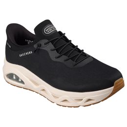 Slip-On Sneaker Skechers "UNO GLIDE-STEP-AIR GLIDERS", Damen, Gr. 39, schwarz, Synthetik, Textil, Schuhe Slip-On Sneaker, Schn&uuml;rschuh, Freizeitschuh mit Handsfree Slip-Ins Technologie