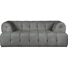 2-Sitzer Home Affaire "APERIRE Design-Sofa, moderne Steppung, Breite 180 cm", dunkelgrau, B:180cm H:77cm T:100cm, 100% Polyester, Sofas, 2-Sitzer, mit Wellenunterfederung, gem&uuml;tlich und modern, komfortables Sitzgef&uuml;hl