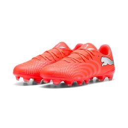 Fu&szlig;ballschuh Puma "FUTURE 9 PLAY FG/AG WN'S", Damen, Gr. 40, glowing rot, Puma wei&szlig;, Puma schwarz, Puma silber, Synthetik, Schuhe Fu&szlig;ballschuh, f&uuml;r Rasen- und Kunstrasenpl&auml;tze
