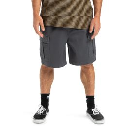 Bermudas Quiksilver "Taxer 19", Herren, Gr. M, grau (iron gate), Obermaterial: 59% Microfaser, 40% Walkfrottier, 1% Elasthan;, Hosen Bermudas