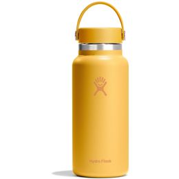 Trinkflasche Hydro Flask "32 OZ Wide Flex Cap", gelb (sunbeam), H:23,5cm, Edelstahl, Kunststoff, Trinkflaschen, Trinkflasche, TempShield️ doppelwandige Vakuumisolierung
